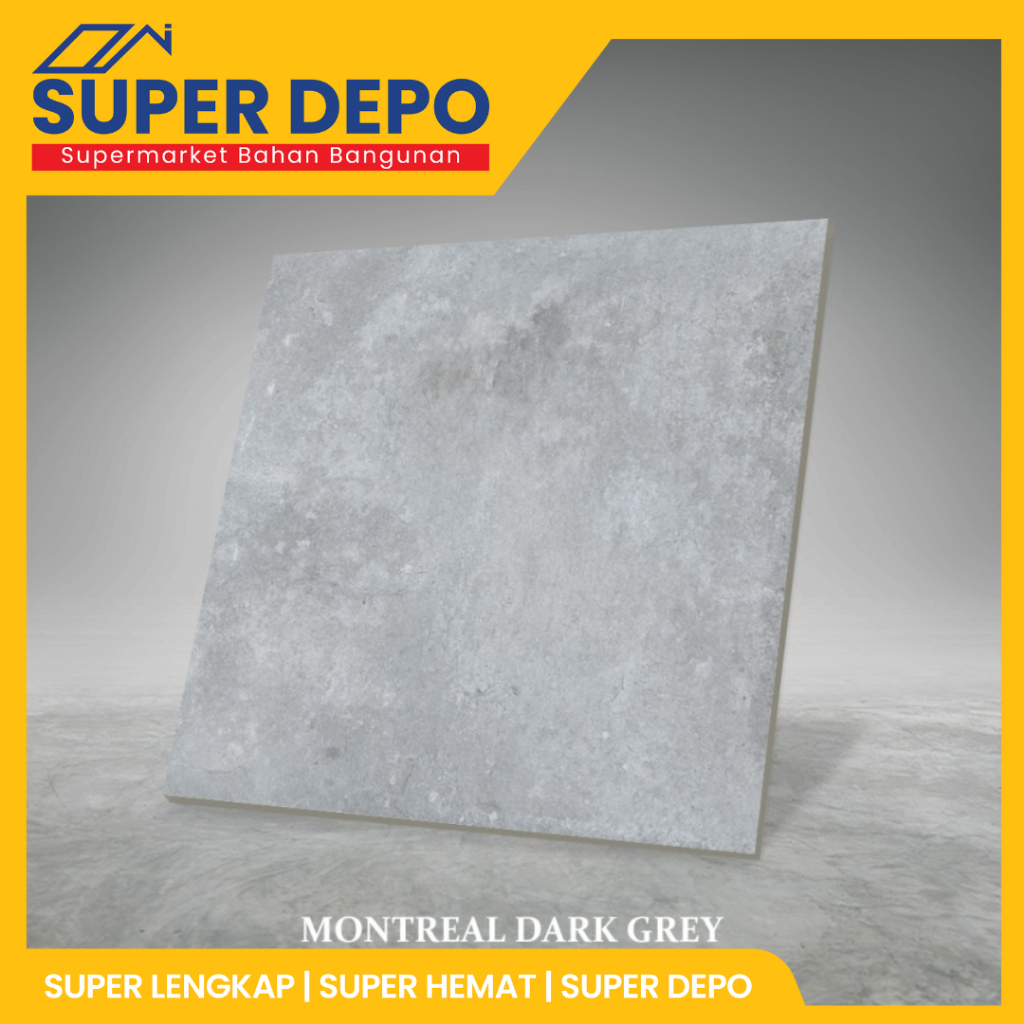 Jual GRANITE VALENTINO GRESS 60X60 CM - MONTREAL DARK GREY MATT SLIP ...