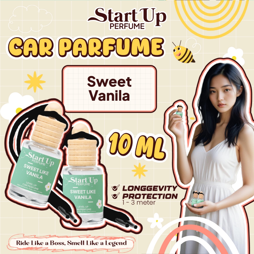 Jual START UP Parfum Mobil Sweet Vanilla Pengharum Anti Mual Pewangi ...