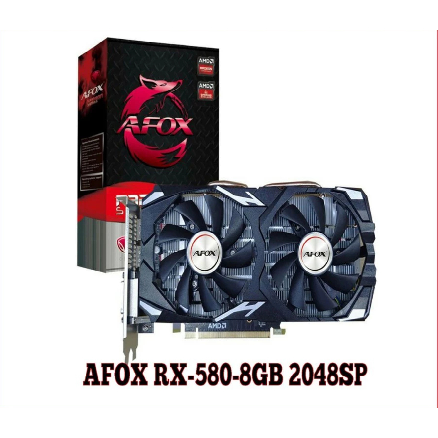 Jual VGA AFOX RX-580-8GB 2048SP GDDR5 256BIT | Shopee Indonesia