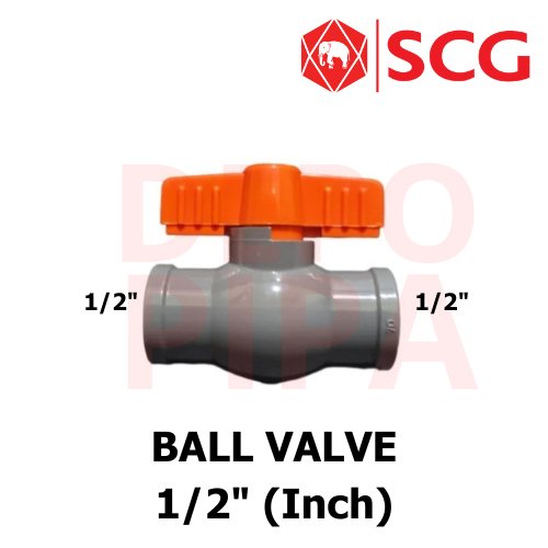 Jual BALL VALVE PVC / STOP KRAN 1/2" AW - SCG | Shopee Indonesia
