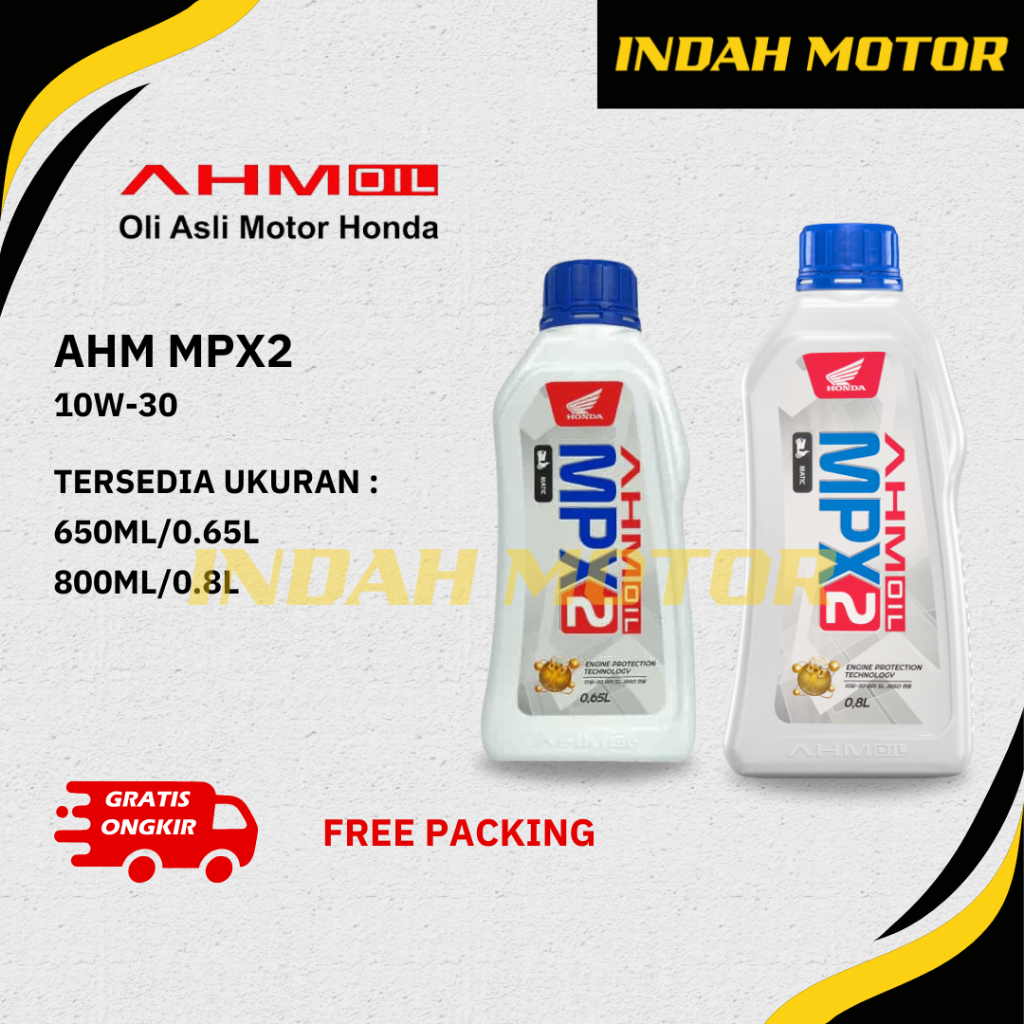 Jual AHM Oil MPX2 10W-30 Ukuran 650Ml, 800ml | Shopee Indonesia
