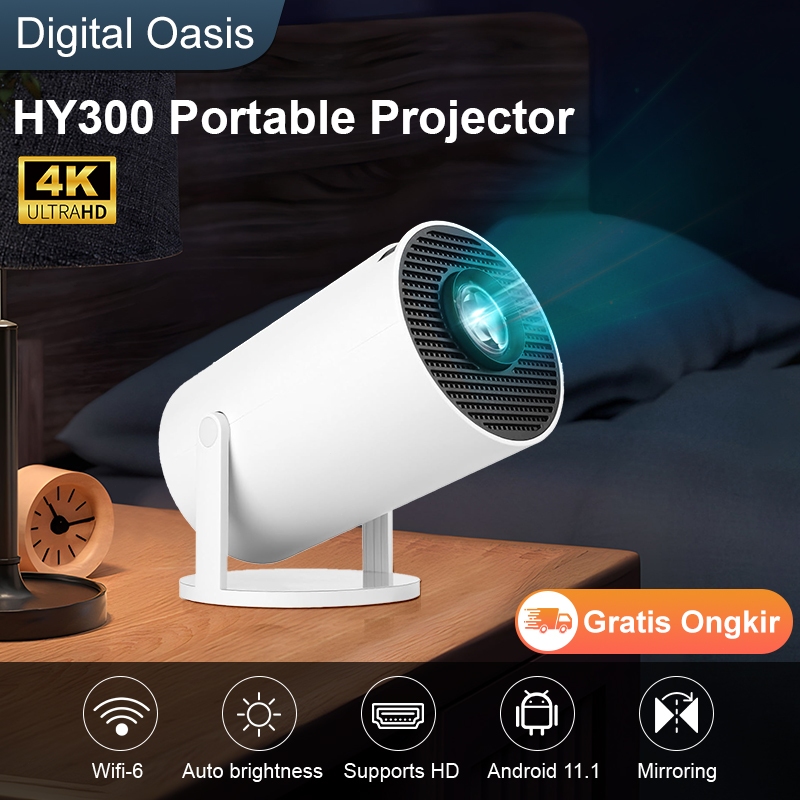 Jual Digital Oasis Proyektor HY300 Mini Portabel 4K Android 12.0 ...