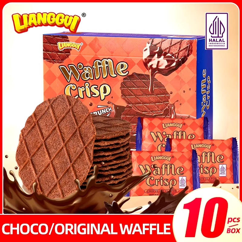 Jual [PROMO DISKON 50%] Lianggui Biskuit Wafer Viral Waffle Crisp 68 Gr ...