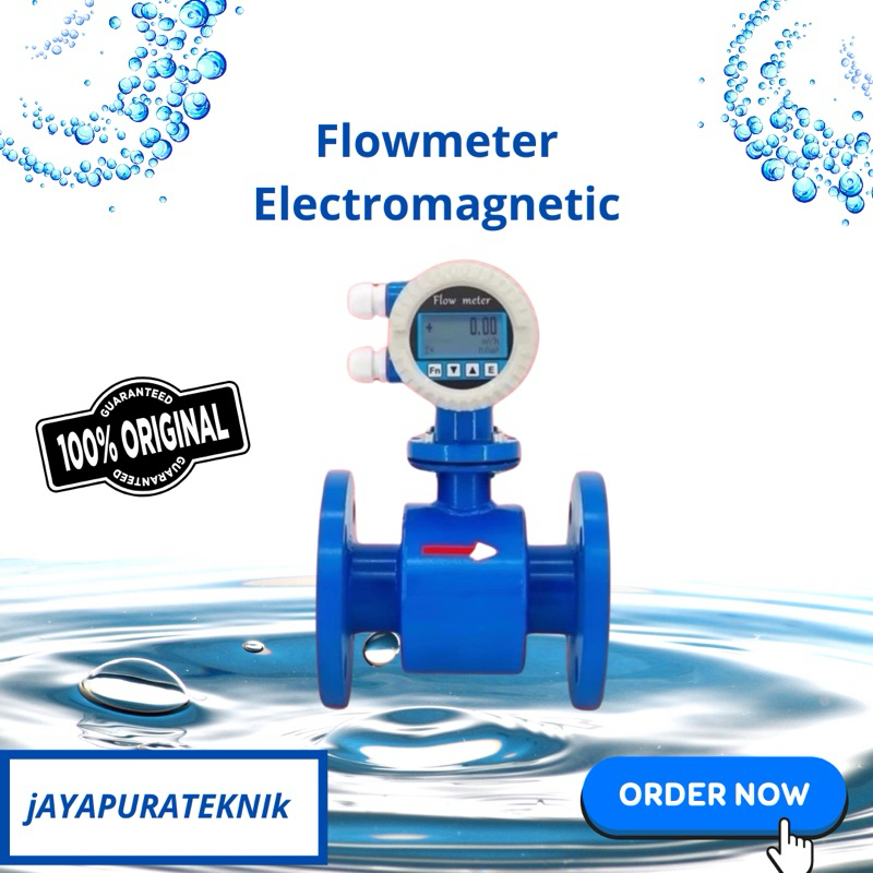 Jual Flowmeter Electromagnetic DN100 4"Inch Flow Meter Electromagnetic DN 100 Meteran Air ...