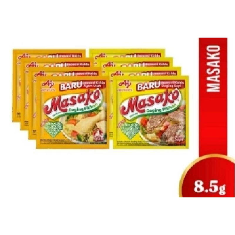 Jual Masako kaldu penyedap rasa Formula baru isi 8 gr/sachet | Shopee ...