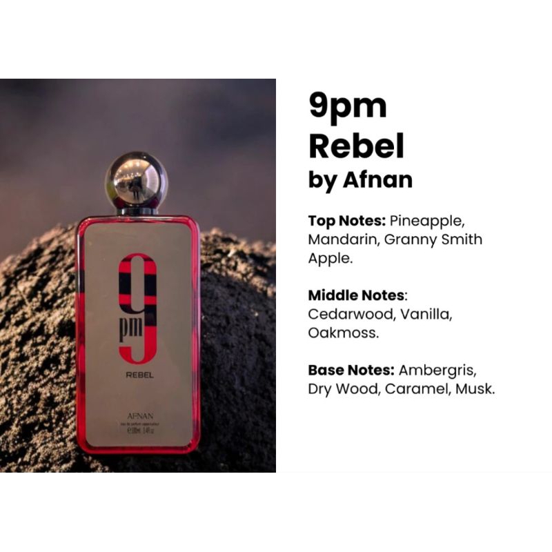 Jual 9pm rebel (decant) | Shopee Indonesia