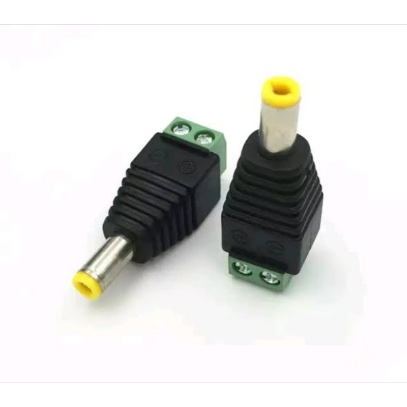 Jual Connector Konektor JACK DC MALE Jantan CCTV | Shopee Indonesia