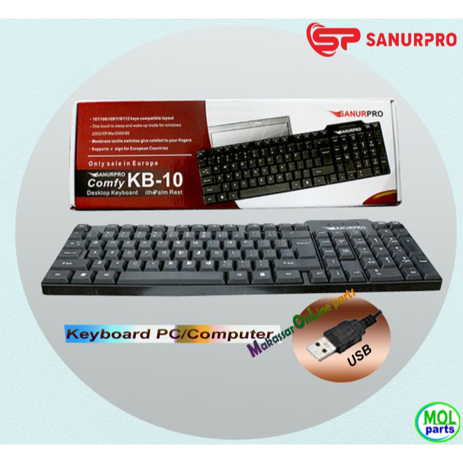 Jual Keyboard USB standar Keyboard PC Computer Keyboard Komputer ...