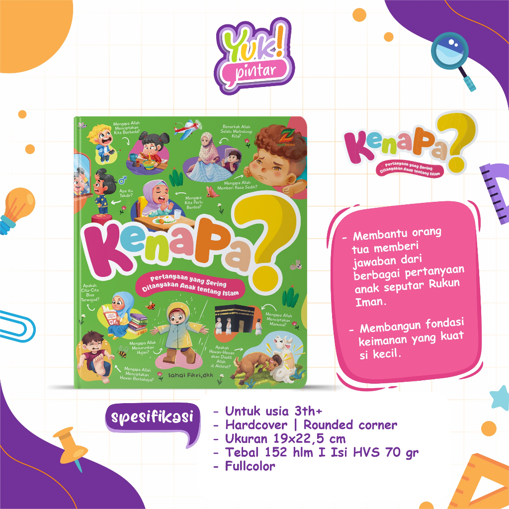 Jual Ziyadbooks Official buku cerita anak islami Kenapa? Pertanyaan anak tentang islam muslim ...