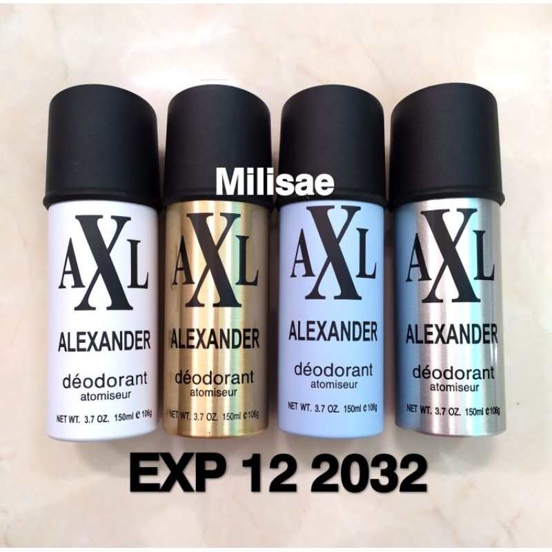Jual AXL DEODORANT PARFUME SPRAY 150ml (EXTRA KARDUS+BUBLE) | Shopee ...