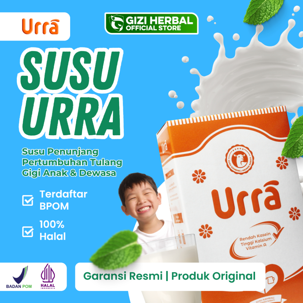 Jual Susu Urra Penunjang Pertumbuhan Tulang Gigi Anak & Dewasa | Shopee ...