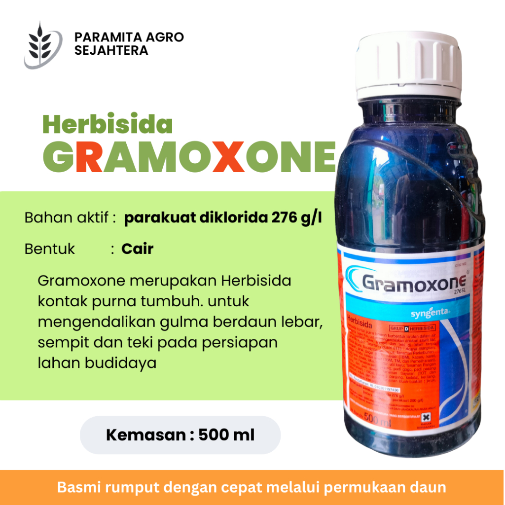 Jual Herbisida Gramoxzone Rancun Rumput Ladang, Halaman Rumah, atau ...