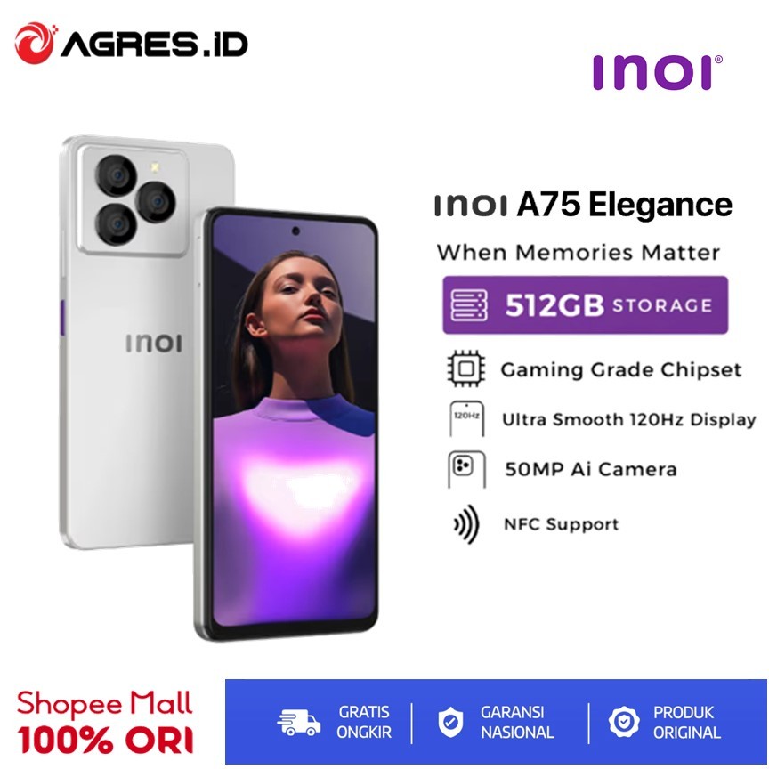 Jual INOI A75 8GB 512GB BLACK GARANSI RESMI | Shopee Indonesia