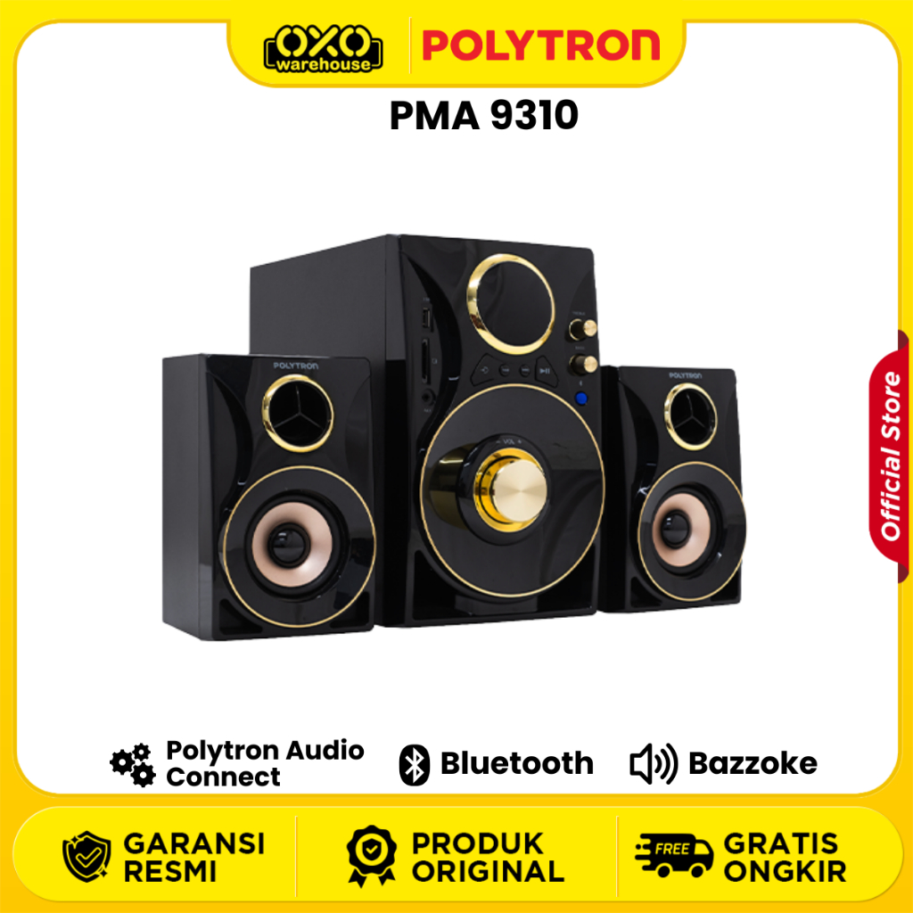 Jual POLYTRON Multimedia Audio Speaker Portabel PMA-9310 Bluetooth Low ...