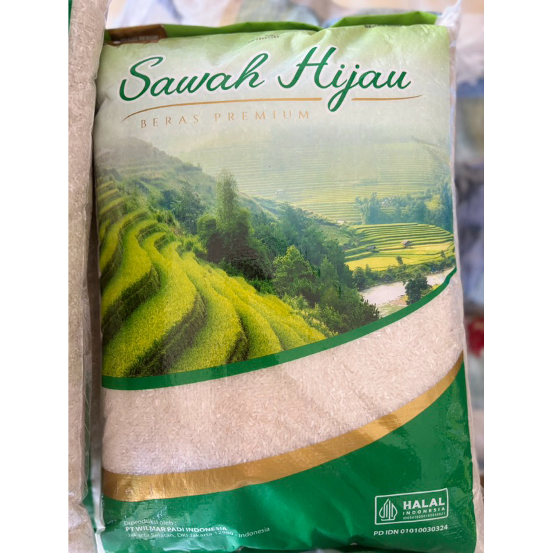 Jual beras SAWAH HIJAU Premium 10 kg | Shopee Indonesia