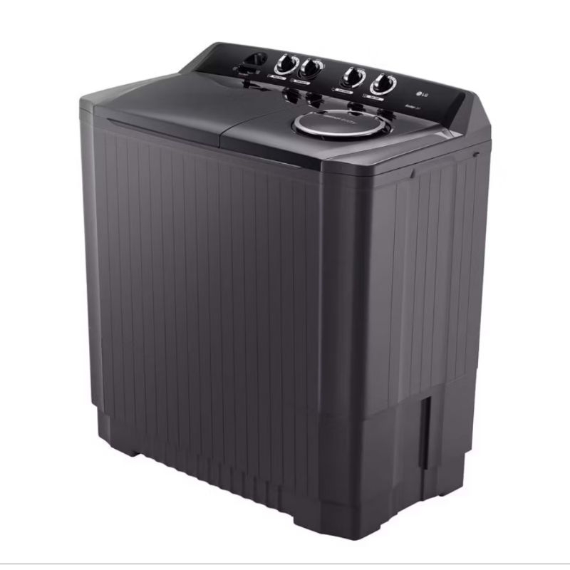 Jual Mesin Cuci LG 2 Tabung P-1000RTM Hitam P-1000RT Putih 10 Kg ...
