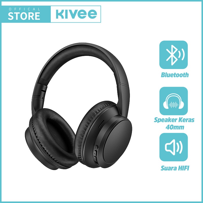 Jual KIVEE Headphone Wireless Bluetooth 5.4 KV-TW148 Headset Music ...