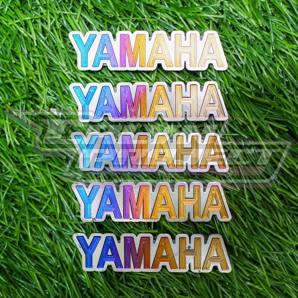 Jual Emblem Logo Tulisan Yamaha Titanium | Shopee Indonesia
