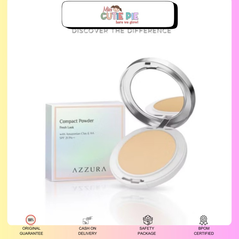 Jual AZZURA Compact Powder-Bedak Padat | Shopee Indonesia