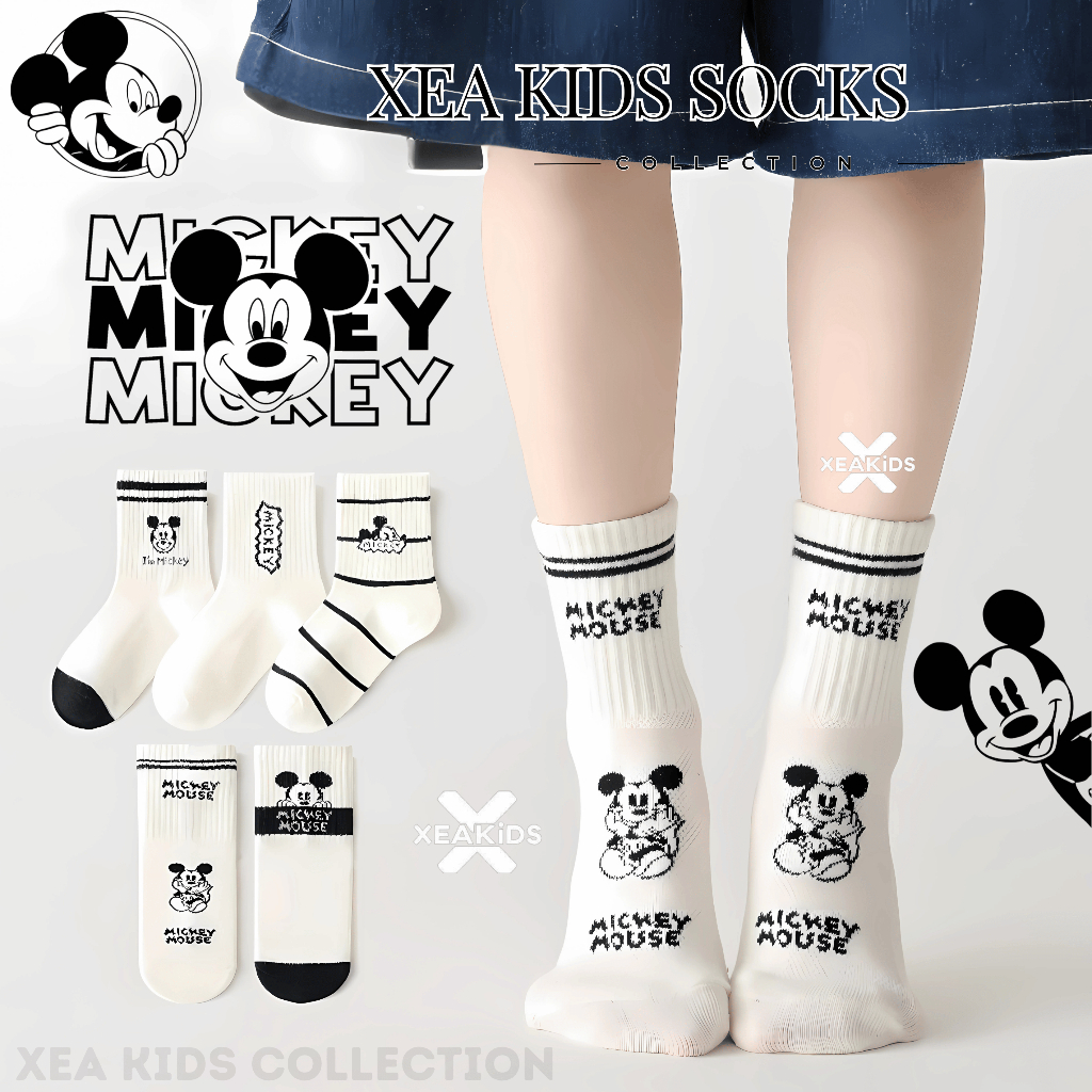 Jual SET Kaos kaki 5 in 1 MICKEY MOUSE 5 in 1 Kaos kaki anak perempuan ...