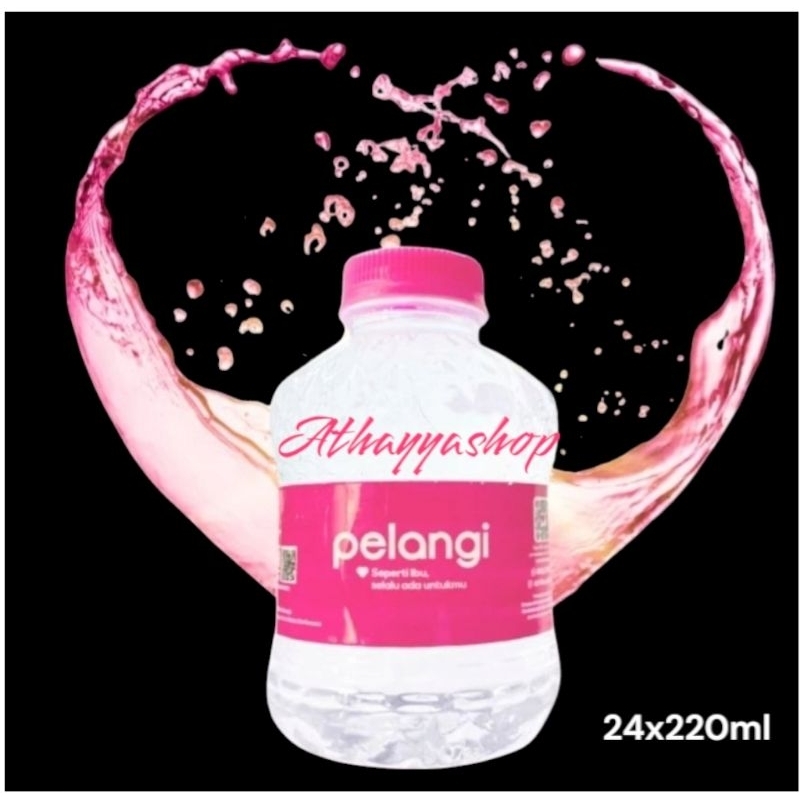 Jual Pelangi Air Mineral Botol Mini 220 ml x 24 pcs | Shopee Indonesia