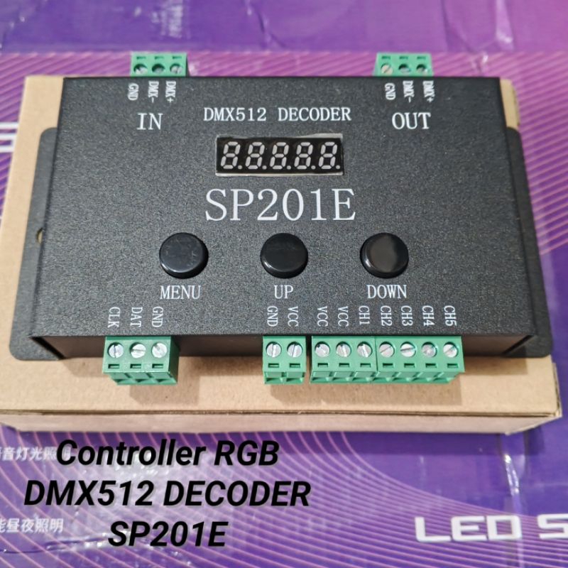 Jual Controller RGB IC DMX512 Decoder SP201E DC5v-24v | Shopee Indonesia