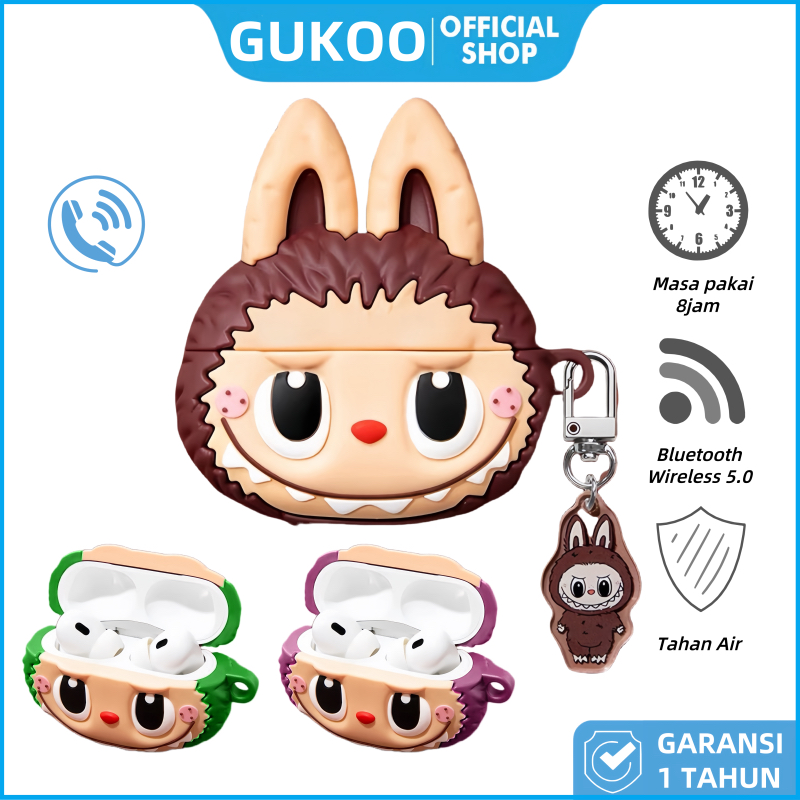 Jual GUKOO TWS Headset Bluetooth Earphone Boneka Lucu - Desain Stylish ...