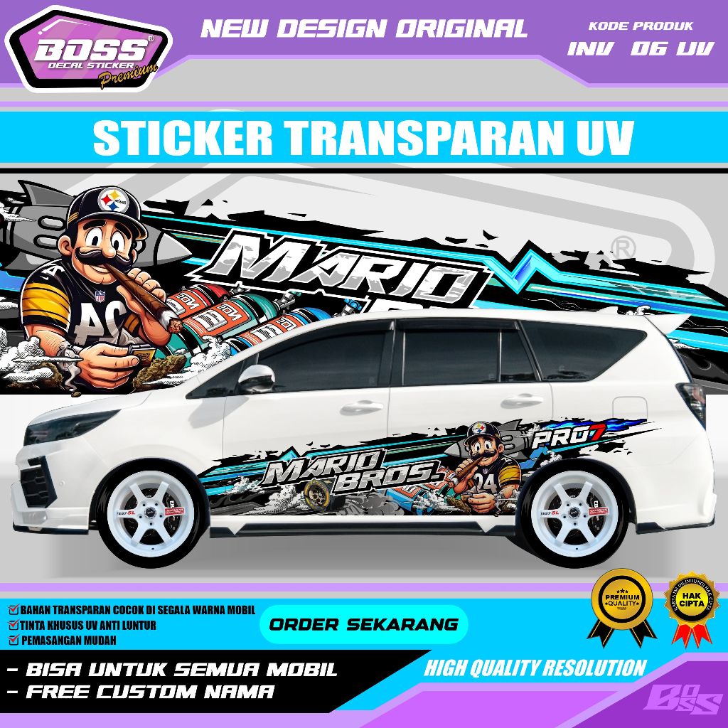Jual INV06-STIKER MOBIL INNOVA AVANZA XENIA SIGRA CALYA-STIKER DECAL ...