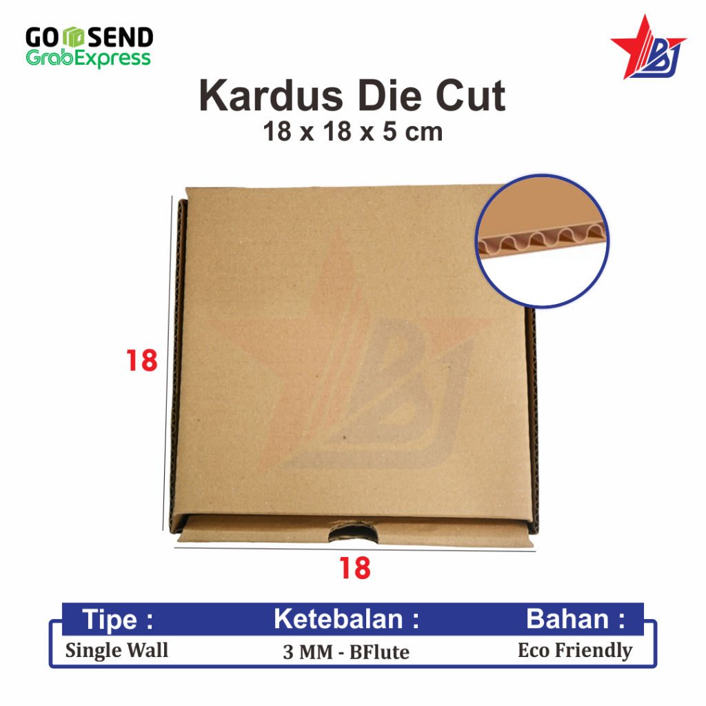 Jual Kardus Pizza 18x18x5cm Kado Hampers Baju Kpop Album Jilbab Photo ...