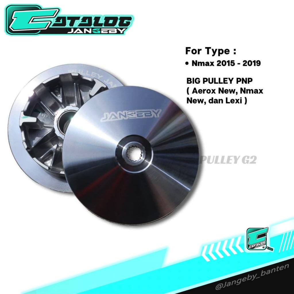 Jual Pulley Custom Jangeby G2 Nmax 2DP Aerox BIG PULLEY Lexi All New ...