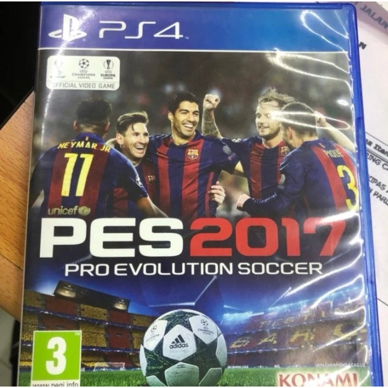 Jual Kaset Pes 2017 Ps4 Bola Pro Evolution Soccer 17 Pes2017 Pes17 ...