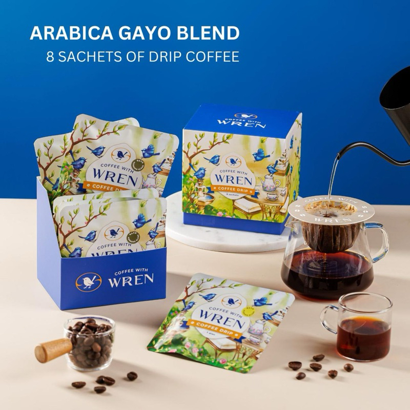 Jual WREN Drip Coffee : Arabica Gayo Blend Disc ( 8 Sachets ) | Shopee ...