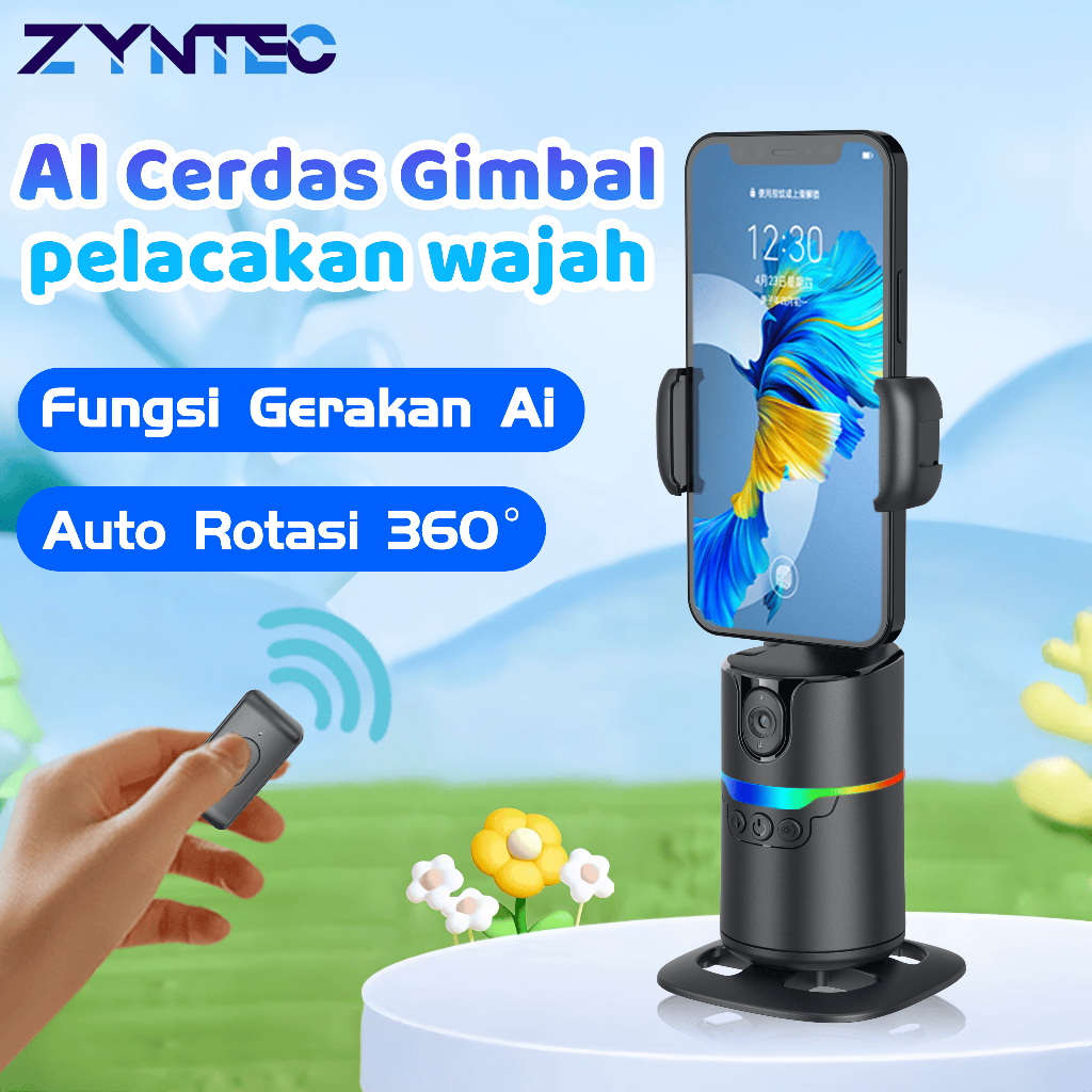 Jual Zyntec Q14 Auto Face Tracking Gimbal Stabilizer Pleortab Gimbal ...