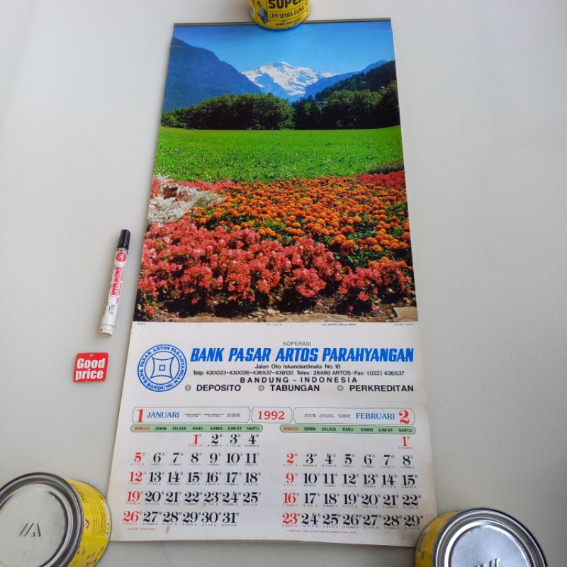 Jual Kalender 1992 gambar pemandangan alam | Shopee Indonesia