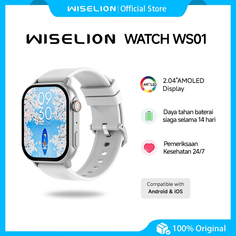 Jual 【NEW】WISELION Smartwatch WS01/B09 Jam Tangan Bluetooth｜IP68 Tahan ...
