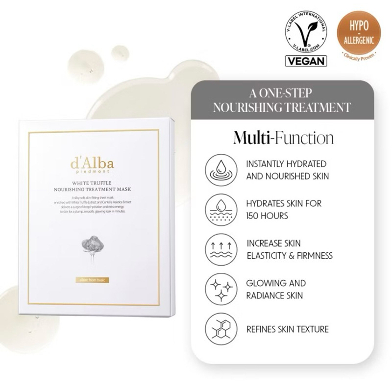 Jual d'Alba White Truffle Nourishing Treatment Mask 25ml (5 pcs/Box ...