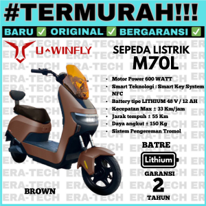 Jual SEPEDA LISTRIK UWINFLY M70L M70 LITHIUM GARANSI RESMI 1 TAHUN ANTI AIR | Shopee Indonesia