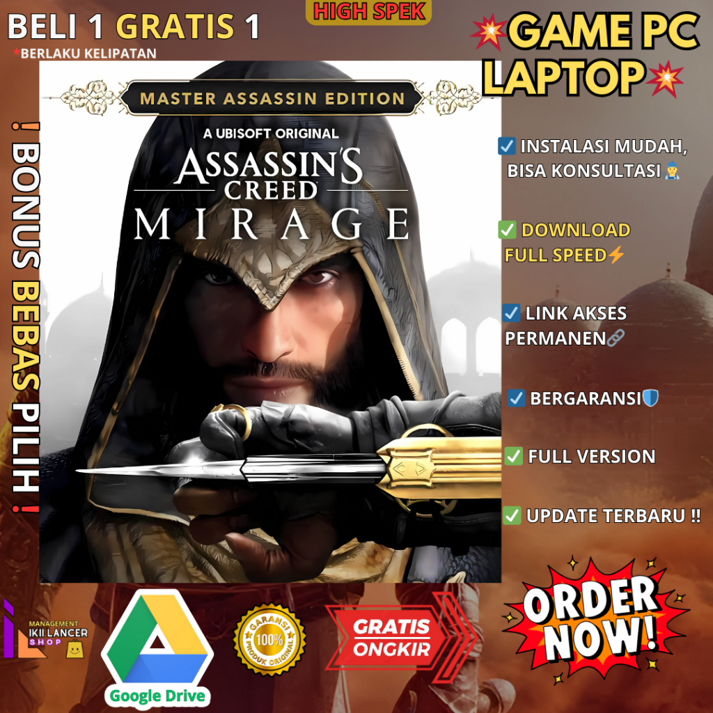 Jual Assassins Creed Mirage Master Assassin Edition (2023) - PC LAPTOP GAMES - ORIGINAL WINDOWS ...
