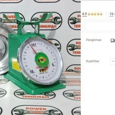 Jual Timbangan Duduk 15 KG FRT Jarum Analog Dapur Kue Buah 15kg Mdl Vietnam | Shopee Indonesia