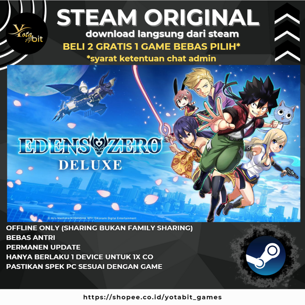 Jual EDENS ZERO Deluxe Edition PC Game Sharing Original Offline ...