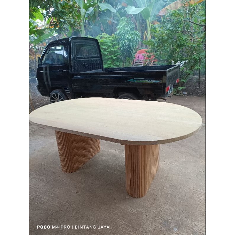 Jual Meja Oval Kayu Jati Tua Murah Terbaru | Shopee Indonesia