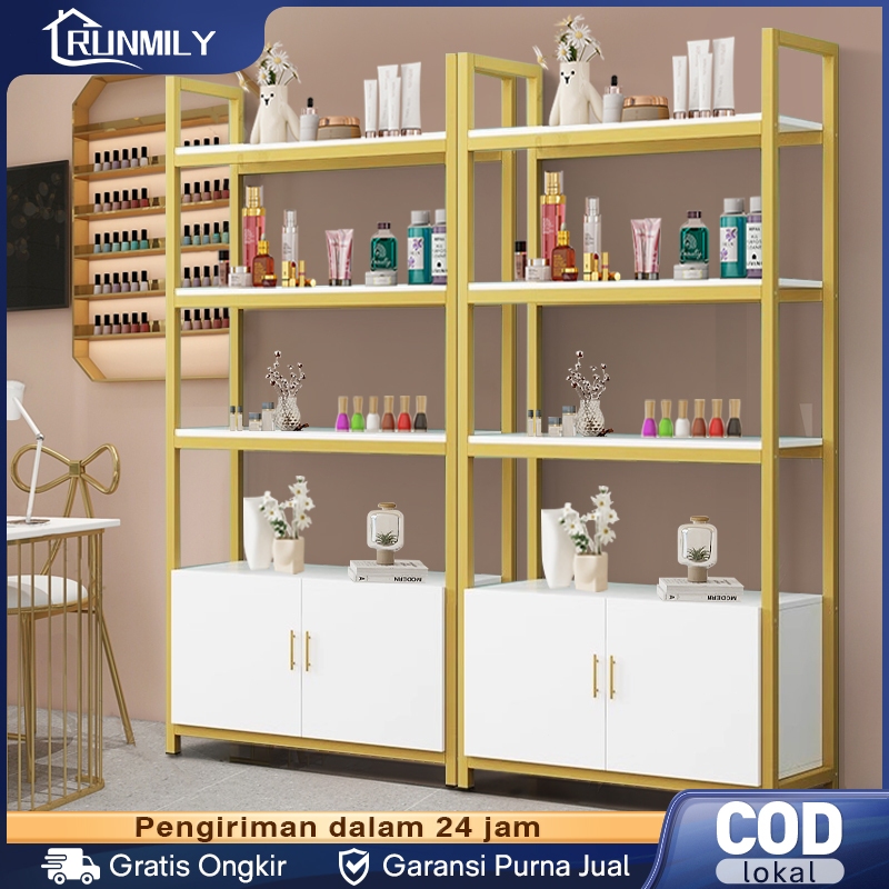 Jual 100% Besi Rak Display 5 Susun Knockdown Rak Serbaguna Rak Pajangan ...