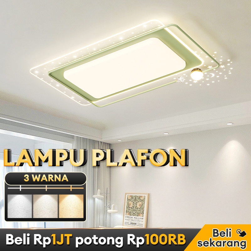 Jual 【Garansi 10 tahun】 Lampu Plafon Lampu LED Persegi Modern Dekorasi ...