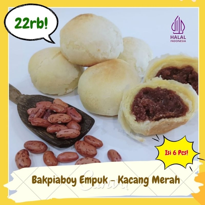 Jual Bakpia Premium Big Size - Bakpiaboy Empuk isi Kacang Merah (6Pcs ...