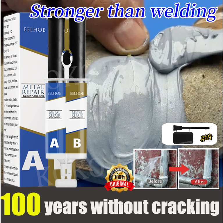 Jual Lem AB Epoxy Kuat Metal Casting Glue Penambal Besi Radiator Anti ...