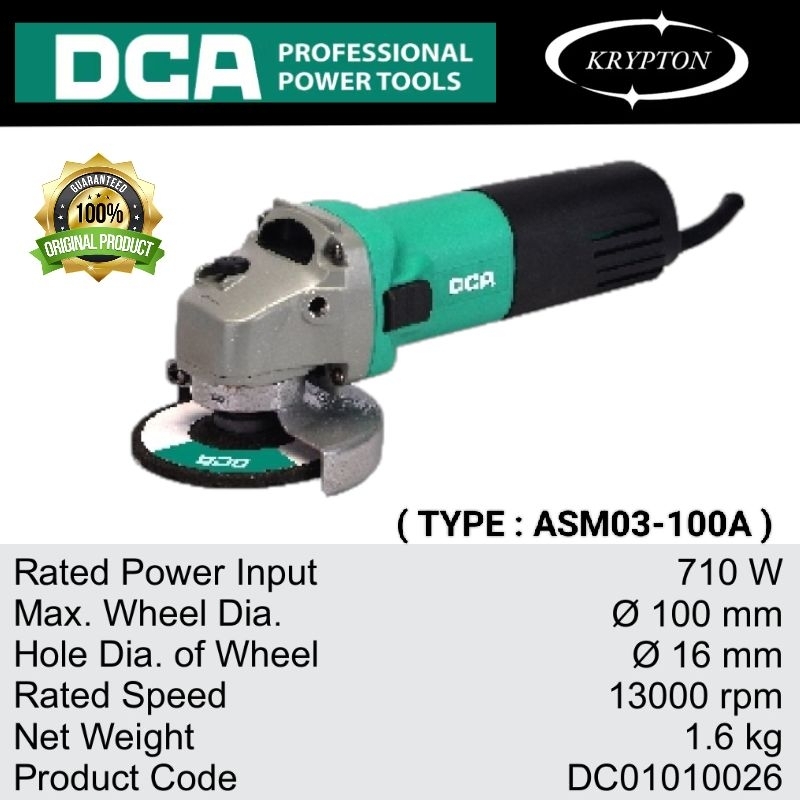 Jual DCA Mesin gerinda 4" / 5" / 6" / 7" / 9" Heavy duty jaminan asli ...