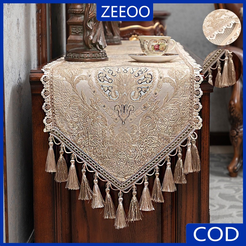 Jual Bendera Meja Eropa Tamu Table Runner Ringan Mewah Bermutu Tinggi ...