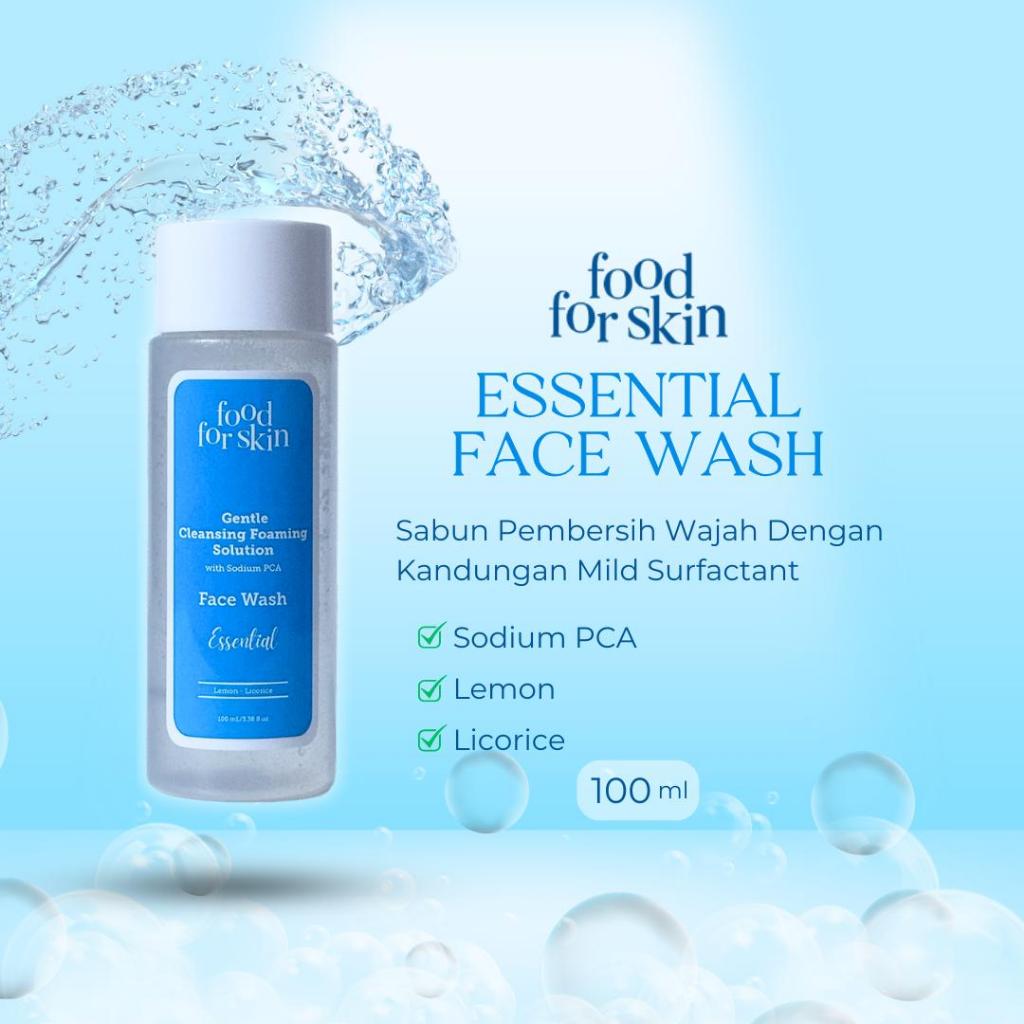 Jual Lenka - Food For Skin Essential Face Wash 100ml - Sabun Muka Gentle Facial Cleanser dengan ...