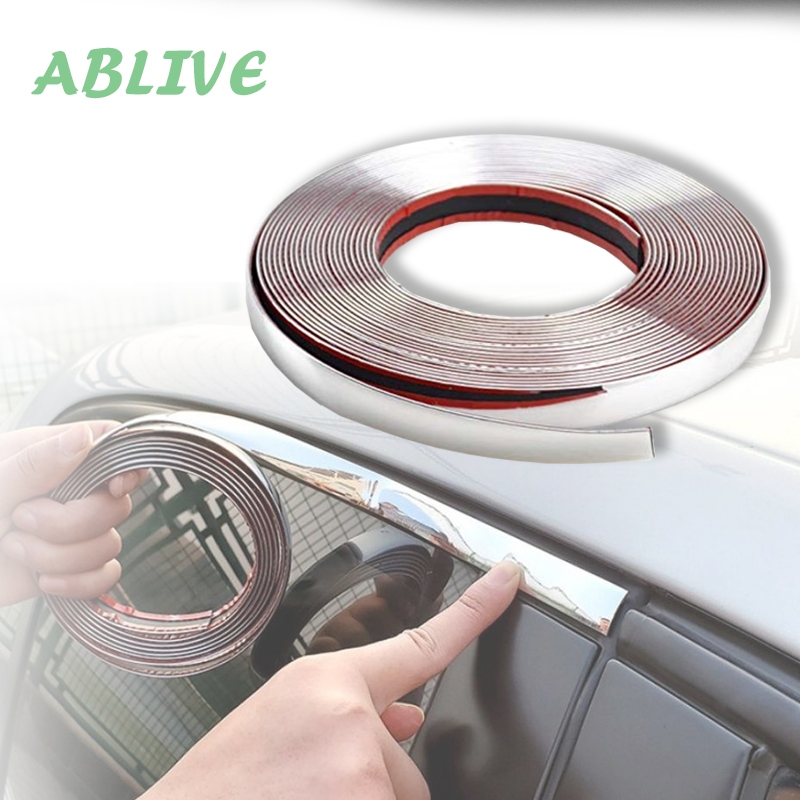 Jual 15 Meter List Chrome Mobil Universal Kaca Sill Pintu Bemper ...
