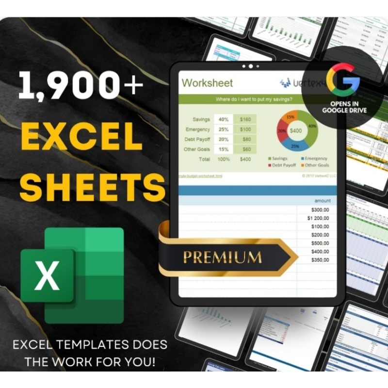 Jual 1900 Excel Sheet Template | Shopee Indonesia